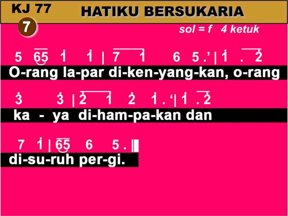 KidungOnline.com - KJ 077 HATIKU BERSUKARIA