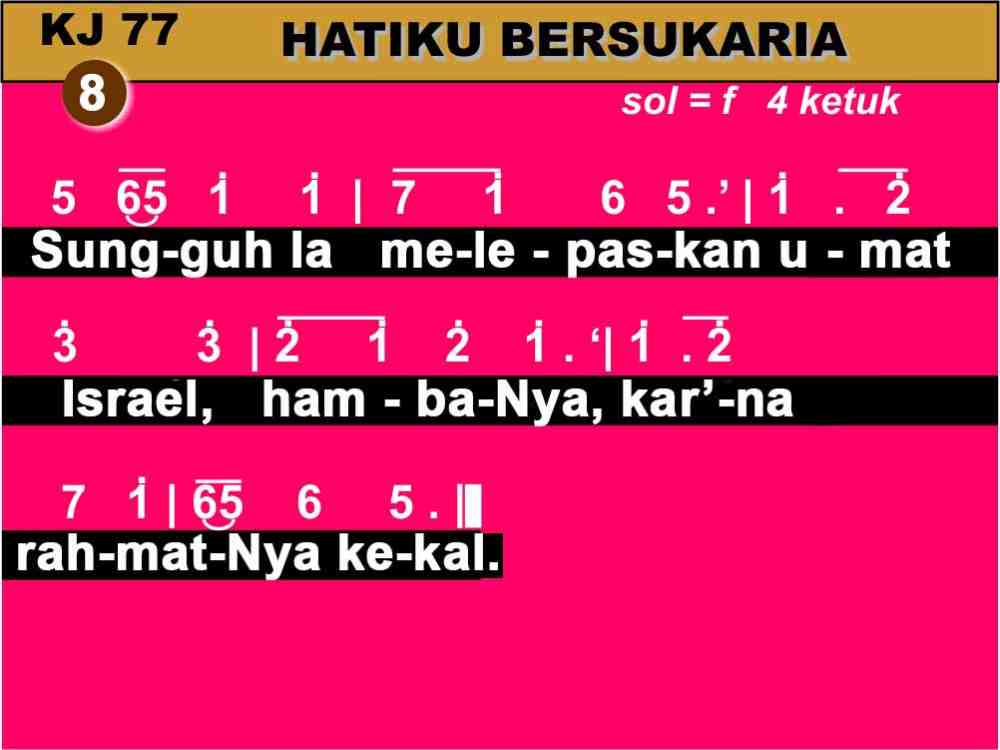 KidungOnline.com - KJ 077 HATIKU BERSUKARIA