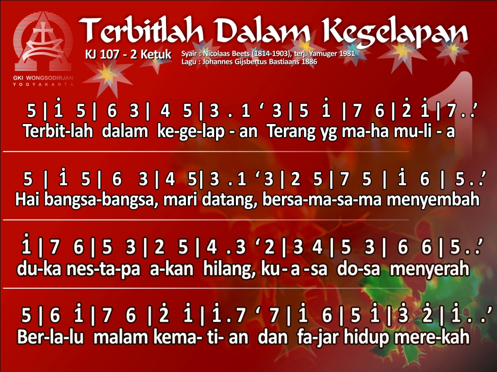 KidungOnline.com - KJ 107 TERBITLAH DALAM KEGELAPAN