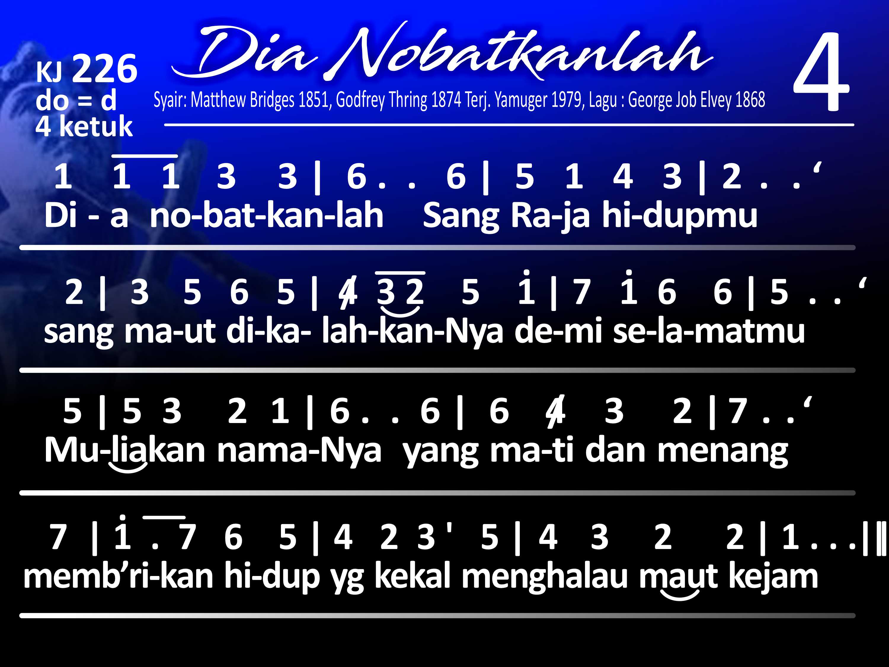 KidungOnline.com - KJ 226 DIA NOBATKANLAH