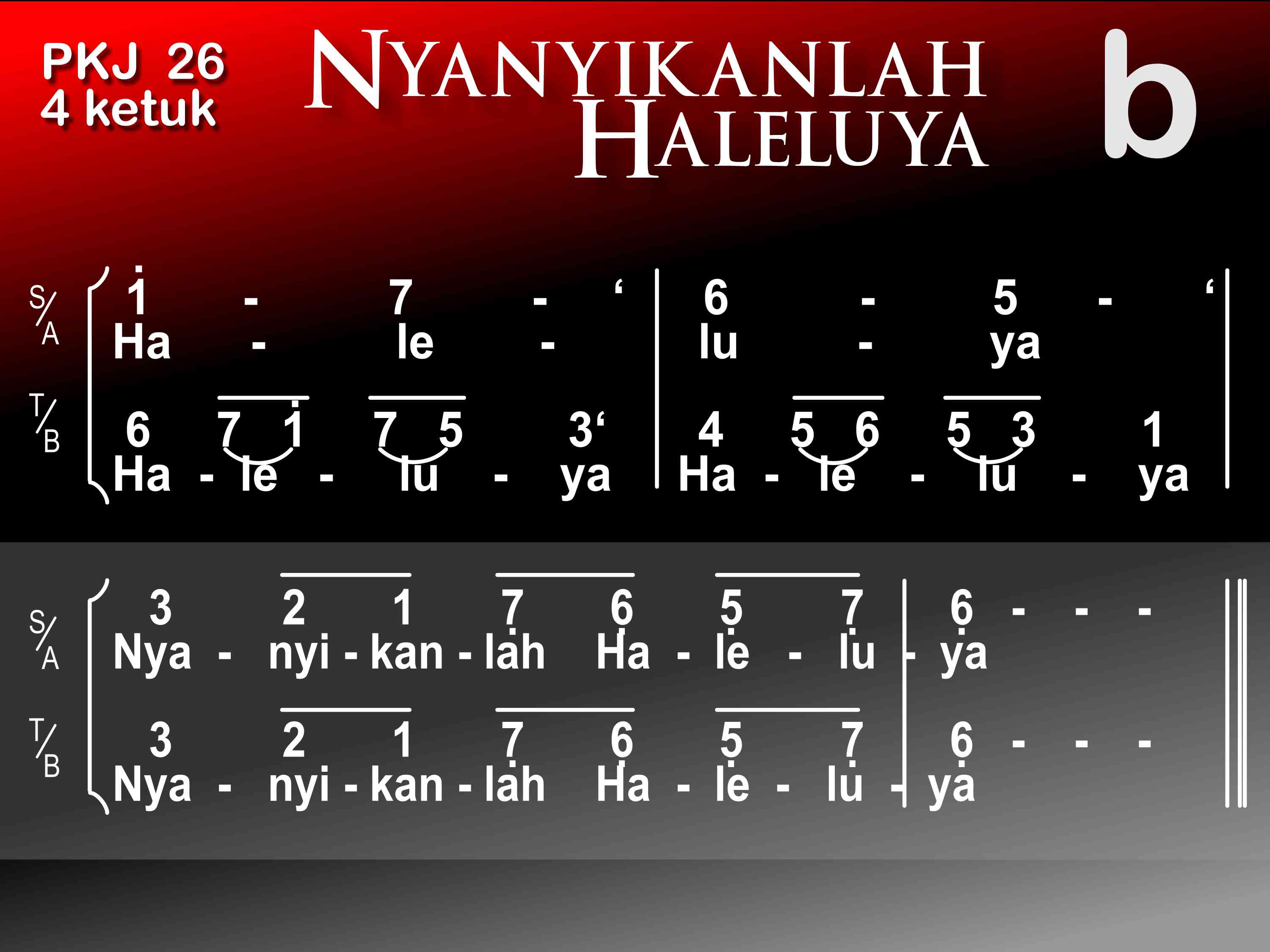 KidungOnline.com - PKJ 026 NYANYIKANLAH HALELUYA