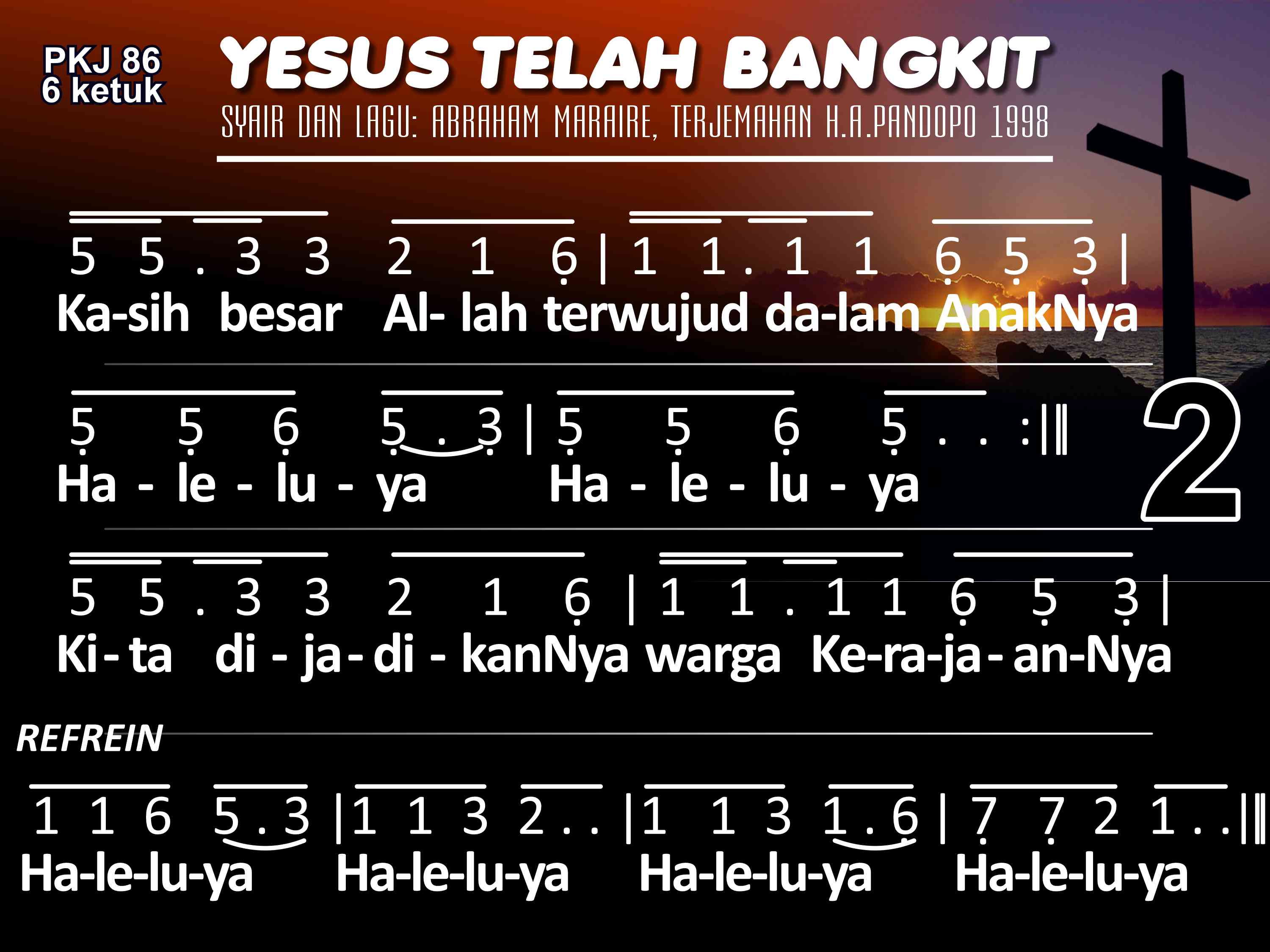 KidungOnline.com - PKJ 086 YESUS TELAH BANGKIT