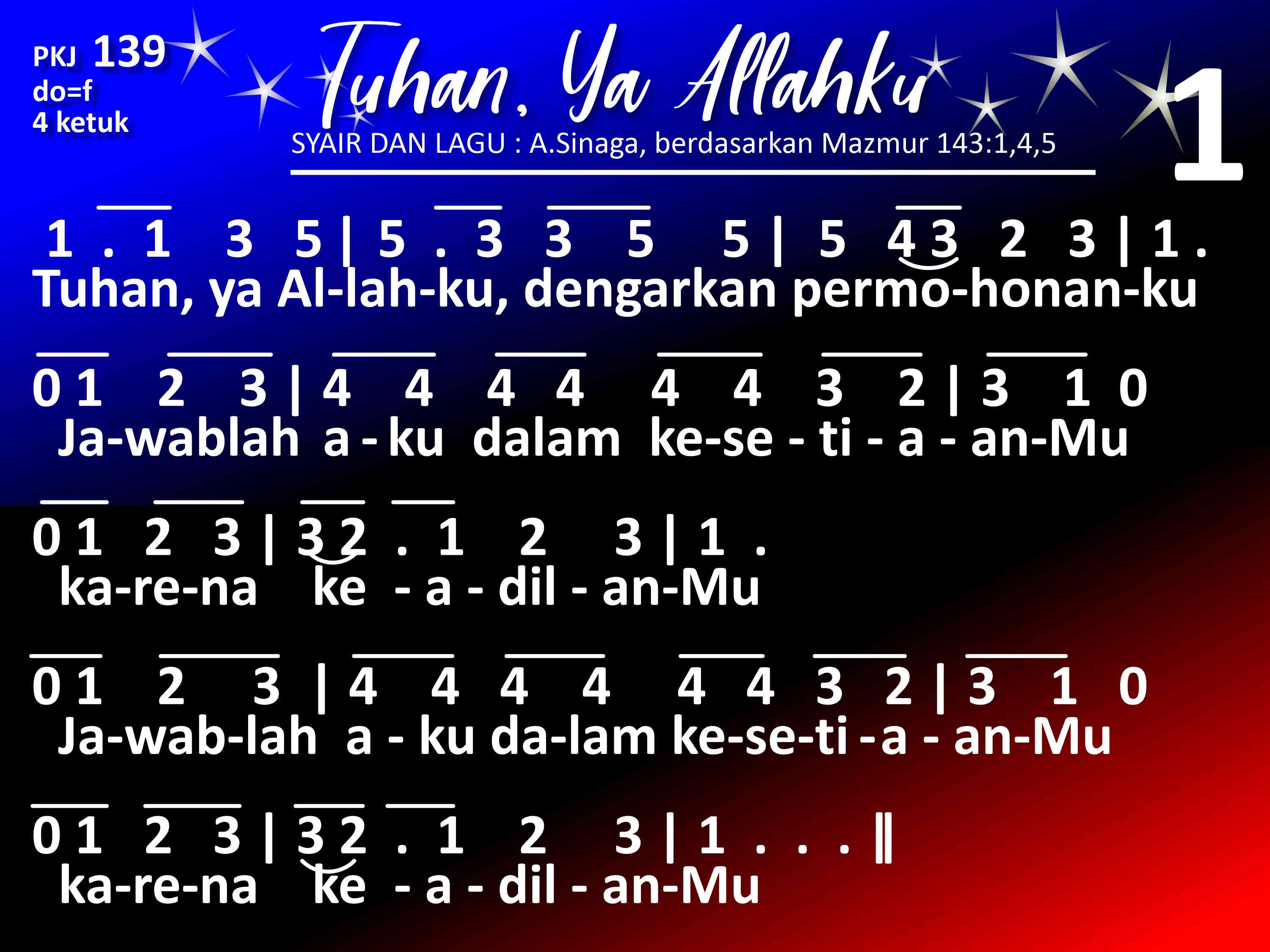 KidungOnline.com - PKJ 139 TUHAN, YA ALLAHKU