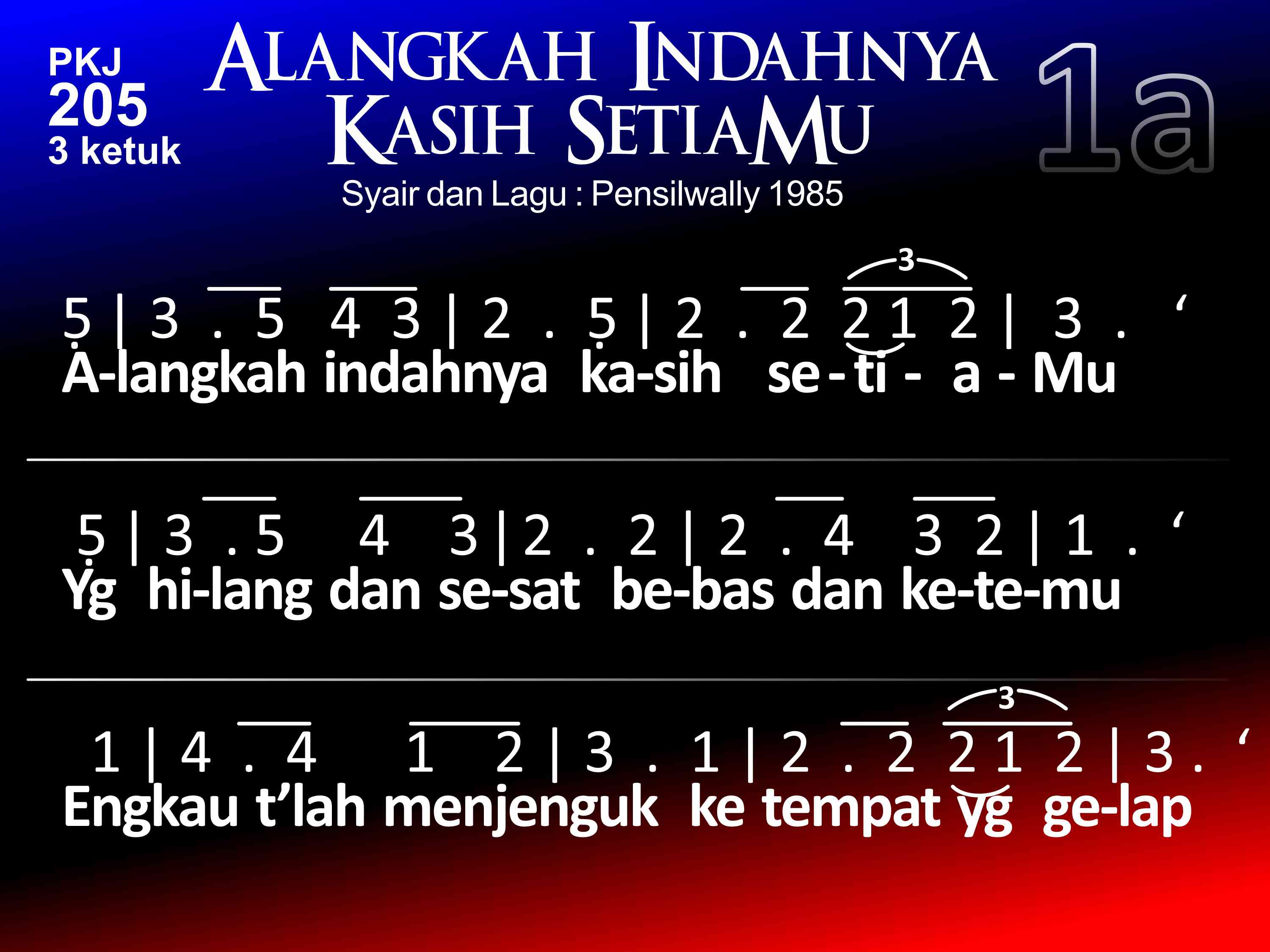 KidungOnline.com - PKJ 205 ALANGKAH INDAHNYA KASIH SETIAMU